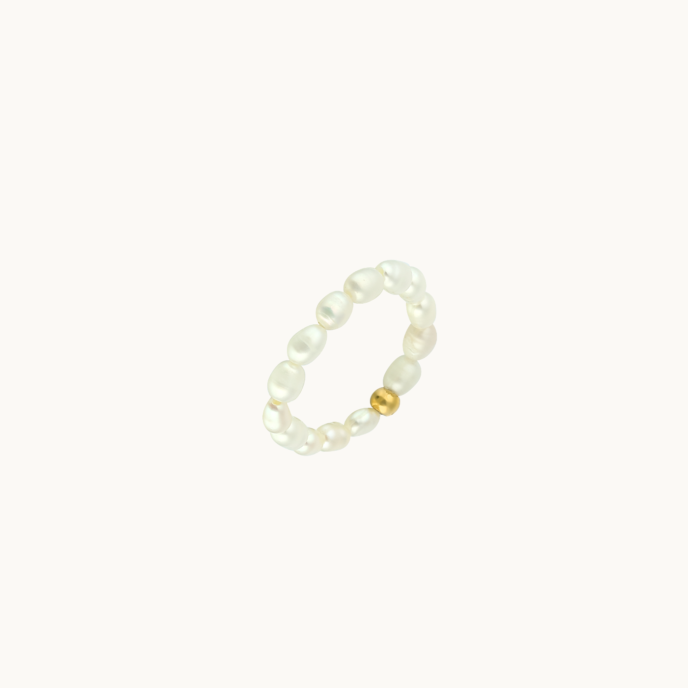 All Pearl Elastic Handmade Ring – MuseBox London